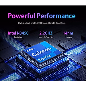 14.1'' Windows 11 Laptop, Intel Celeron N3450, 1920x1080 FHD IPS Display, Ultra Slim Notebook PC, with 4GB RAM 64GB EMMC, BT4.2, Work Study Computer