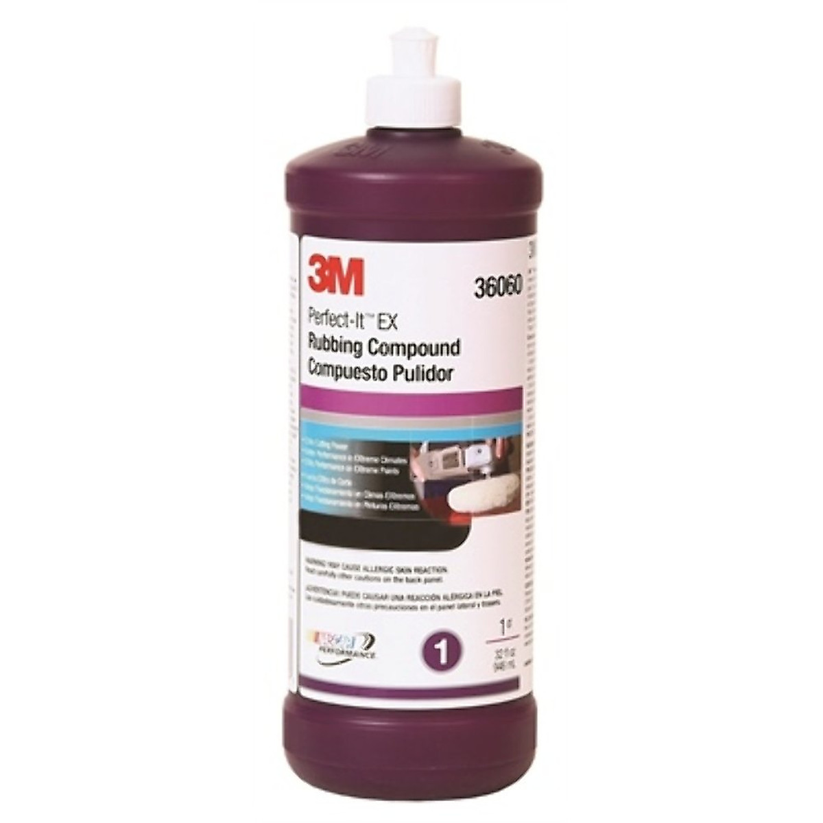 3M 36060 Perfect-It 3000 Extra Cut Rubbing Compound - 1 Quart
