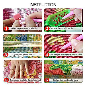 DIY 5D Diamond Art by Number Kits, Tinker Bell Fairy Angel Pretty Fairies Round Full Drill Acrylic Embroidery Cross Stitch Arts Craft Supply for Home Wall Decor Adults 11.8x11.8 inches