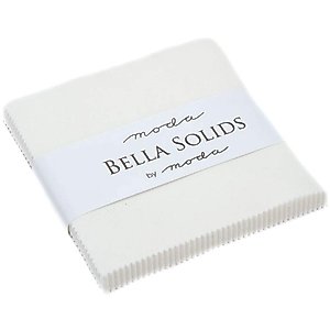 Moda Bella Solids 9900PP-200 Off White Charm Pack; 42 - 5" Squares