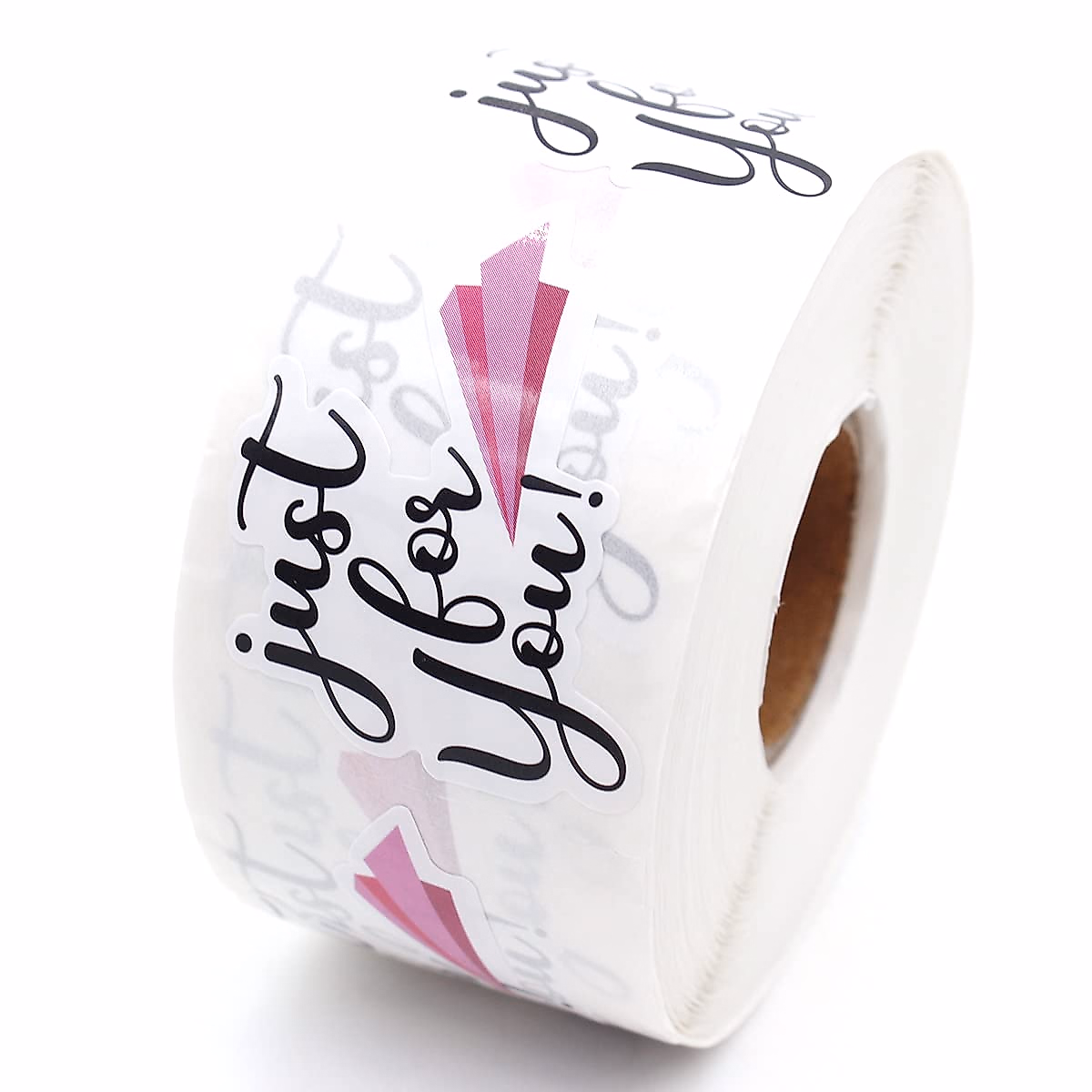 Wailozco 1.5'' Just for You Stickers, Thank You Stickers,Handmade Stickers,Business Stickers,Envelopes Stickers for Online Retailers,Handmade Goods,Small Business,500 Labels Per Roll