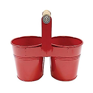 Tablecraft BBQCADDY Cutlery Caddy, 8" x 4.5" x 6.75", Red
