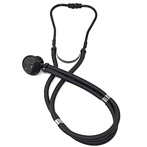 EMI Sprague Rappaport Dual Head Stethoscope - Stealth Black - 112SB