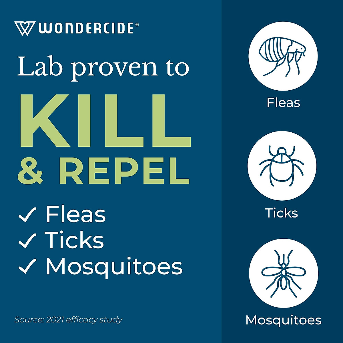 Wondercide - Flea, Tick & Mosquito Spray for Dogs, Cats, and Home - Killer, Control, Prevention, Treatment - with Natural Essential Oils - Pet and Family Safe - Rosemary 16 oz