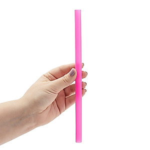 100-Pieces of Plastic Disposable Jumbo Straws Individually Wrapped 10 Inches Long for Boba, Fruit Smoothies, Milkshakes, Bubble Tea (4 Colors, 0.5 Inch Diameter)