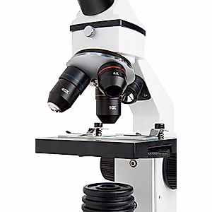 Celestron – Celestron Labs – Monocular Head Compound Microscope – 40-800x Magnification – Adjustable Mechanical Stage – Includes 2 Eyepieces and 10 Prepared Slides