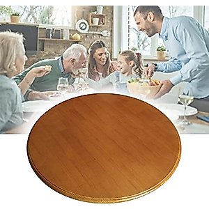 Lazy Susan Wooden Turntable for Table, Lazy Susan Turntable for Dining Table for Outdoor Patio Table, Kitchen Island, Family Style Dining, Games, Parties, Wedding (Color : A, Size : 70cm(28inch))