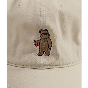 Riot Society Riot Bear Embroidered Dad Hat - Khaki, One Size