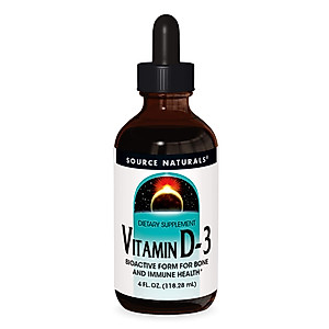 Source Naturals Vitamin D-3 Liquid Drops 2000 iu Supports Bone & Immune Health - 4 Fluid oz