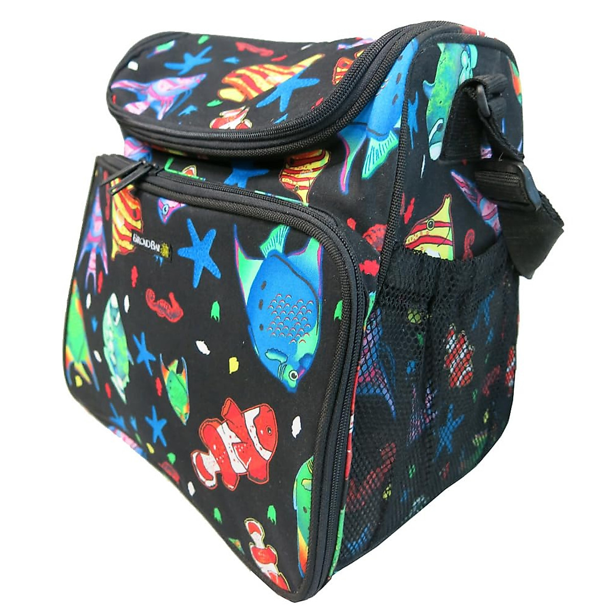 Tropical Fish Diaper Bag Deluxe Fish Theme Baby Bag - Loaded with Features & Pockets Gift For New Mom or Dad
