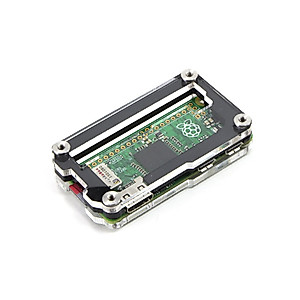 Zebra Zero Case for Raspberry Pi Zero & Zero Wireless ~ Black Ice GPIO by C4Labs