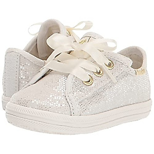 Keds Kids Baby Kickstart Crib Celebrations Sneaker, Ivory, 3 US Unisex Infant