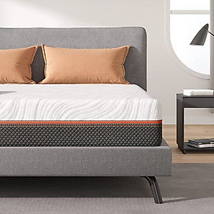 Mattress Queen, Sweetnight 8” Hybrid Mattress with Gel Memory Foam & Pocket Innerspring , Bed Mattress with Moisture Wicking Adaptive Cover, Medium Firm, Queen Size