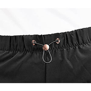 Green Town Women's Medical Nursing Jogger Slim Fit Scrub Pant GT Performance-Black-Medium