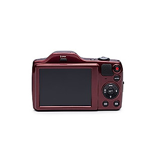 Kodak PIXPRO Friendly Zoom FZ201 16 MP Digital Camera with 20X Optical Zoom and 3" LCD Screen (Red)