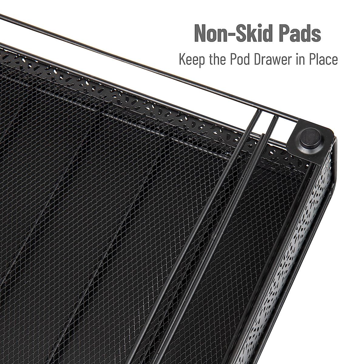 Mind Reader Storage Drawer Coffee Pod Holder, 36 Capacity, Black