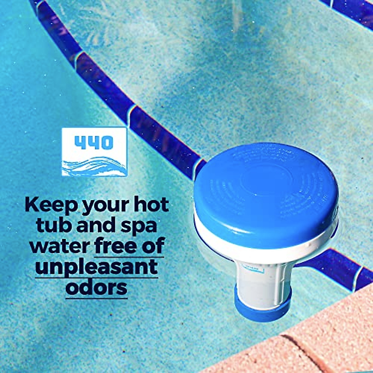 440 Mini Premium Floater Dispenser for Spa, Hot Tub and Small Pools for 1 Inch Chlorine or Bromine Tablets. (Tablets NOT Included) Adjustable Chemical Float from 0 to 13 Flow Control