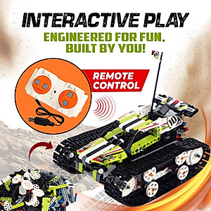 Remote Control Car for Kids - Remote Control Truck STEM 400+ PCS Car Building Kit - RC Toys for Boys - Monster Truck Toys Gift for Boys - RC Cars for Adults