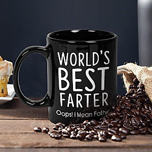 Dad Birthday Gifts From Daughter Dad Gifts From Son 11oz Best Dad Coffee Mug Funny Happy Bday Christmas Holiday Presents For Father Dad In Law Bonus Dad Step Dad Men Black Cup Gift