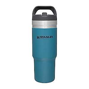 Stanley IceFlow Stainless Steel Tumbler with Straw - Vacuum Insulated Water Bottle for Home, Office or Car - Reusable Cup with Straw Leakproof Flip - Cold for 12 Hours or Iced for 2 Days (Lagoon)