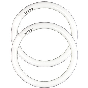 CHKADAWA FC12T9 32 Watts Circline Light Bulbs Daylight, Circular 12 Inch T9 32W Round Fluorescent Bulb Replacement for Circle Ceiling Fixture Lamp, DL 6500K Tube, G10q 4 Pin Base, 2 Pack