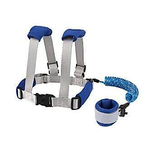 Yuehuam 2 in 1 Toddler Leash, Toddler Harness with Leash Boy Children Safety Anti Lost Wrist Link with Lock for Reflective Child Harness for Girls/Boys Travel