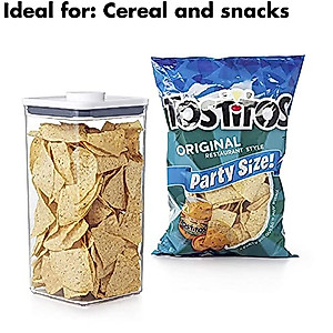 OXO Good Grips POP Container 6-Quart Square Airtight Food Storage for Bulk Food (Set of 4)