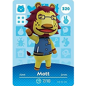 Mott - Nintendo Animal Crossing Happy Home Designer Series 4 Amiibo Card - 320