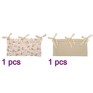 Eforcase 2PCS Baby Crib Organizer Cot Caddy Bed Storage Bag Hanging Pocket Diaper Nursery Organizer Bed Hanging Organizer Bag