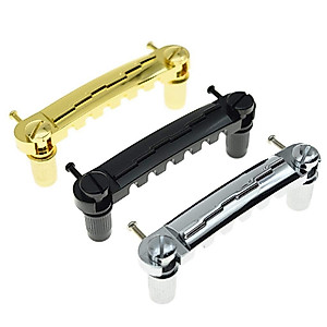 Dopro Chrome Electric Guitar Wrap Around Bridge Tailpiece for Les Paul LP Junior