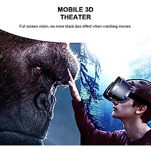 VR Headset, VR Glasses, VR Goggles-for 3D VR Movies Video Games, Play Mobile Games & 360 Movies, VR Headset with Remote Controller Virtual Reality Headset for 5.0-7.0inches iPhone & Android