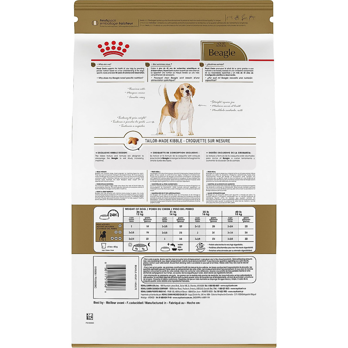 Royal Canin Beagle Adult Dry Dog Food, 6 lb bag