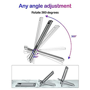 Cell Phone Stand for Desk,Adjustable Phone Stand Holder,Foldable Desk Phone Mount Stand Holder Compatible with All Mobile Phones,Portable iPhone Stand/Dock/Cradle,Versatile Phone Stand(Flat-Small)