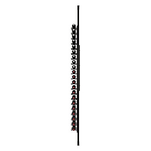 Ultra Wine Racks Floor-to-Ceiling Mount Display (1 Side, Single Deep, Black)