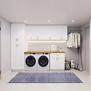 LOVMOR Kitchen Wall Cabinet & Cupboard, Medicine Cabinet,Bathroom Cabinet Wall Mounted with Doors and Shelves, 12" D*18" W*30" H, Shaker White