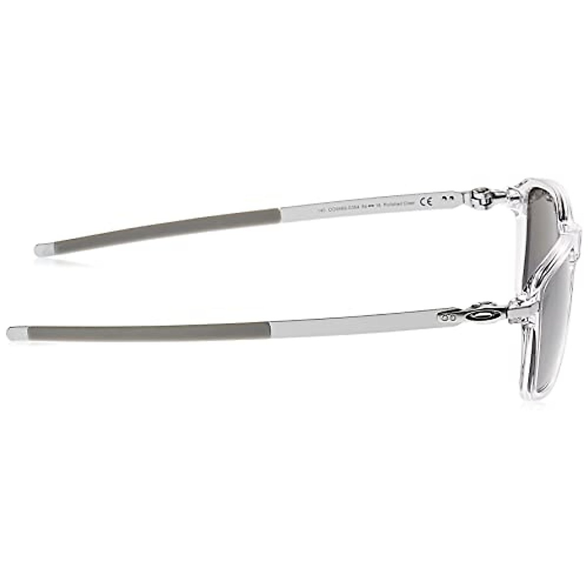 Oakley Men's OO9469 Wheel House Square Sunglasses, Polished Clear/Prizm Black Polarized, 54 mm