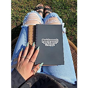 Miraki Booktrovert Definition Sticker, Book Lover Sticker, Book Club Sticker, Reading Sticker, Water Assitant Die-Cut Vinyl Bookish Decals for Laptop, Phone, Water Bottles, Kindle Sticker