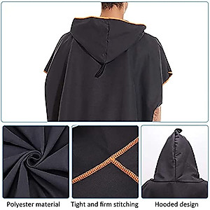 ZHAOLEI Adult Microfiber Towels Wetsuit Change Robe Poncho Surf Hooded Quick Dry Beach Outdoor Towel for Swimming Swimsuit Robe