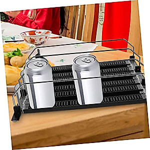 FUNOMOCYA 3pcs Drink Pusher A Vending Machine Mini Vending Machine Fridge Can Dispenser Drink Pusher Machine Shelf Drink Puller Beverage Shelf Glide Soda Bottle Abs Ball Freezer Organizer