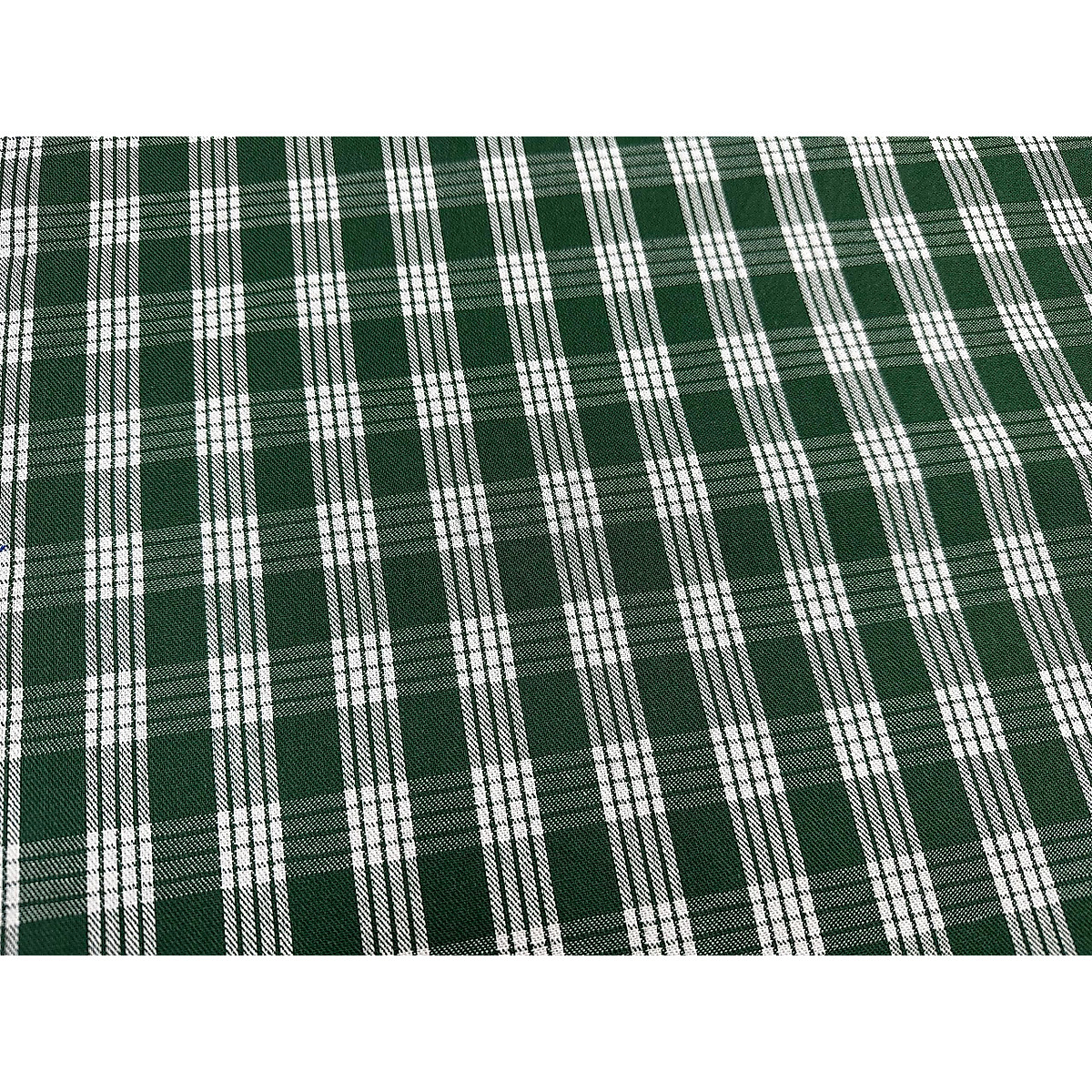 Forest Green Woven Palaka 100% Cotton Sold by The Yard