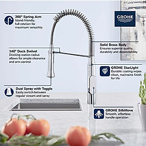 Grohe K7 Medium Semi-Pro Single-Handle Standard Kitchen Faucet