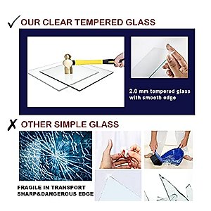 BAIJIALI 4x6 Picture Frame Distressed Farmhouse Wood Pattern Set of 4 with Tempered Glass,Display 3.5x5 Photos with Mat or 4x6 Without Mat, Horizontal and Vertical Formats for Wall and Table Mounting,Multicolour