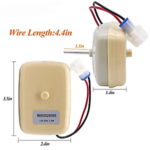 WR60X26085 Refrigerator Evaporator Fan Motor by Romalon Fit for Gen-eral Elec-tric Refrigerator WR60X20324 WR60X10244 WR60X10279