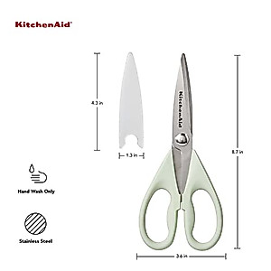 KitchenAid All Purpose Shears with Protective Sheath, 8.72-Inch, Pistachio