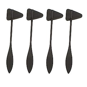 SurgicalOnline Set of 4 Taylor Tomahawk Percussion Reflex Hammers for Neurological Examination (Black)