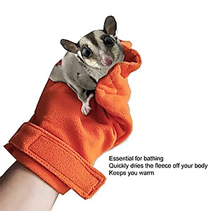 Tnfeeon Sugar Glider Bonding Mitt Anti Bite Pet Handling Glove Bite Resistance Small Animals Bonding Calming Glove for Small Animal Sugar Glider Hedgehog