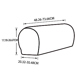 HAPYLY Set of 2 PU Leather Sofa Armrest Cover Anti-Slip Waterproof Furniture Armrest Protector Armchair Slipcovers for Recliner Sofa Chairs (Black)