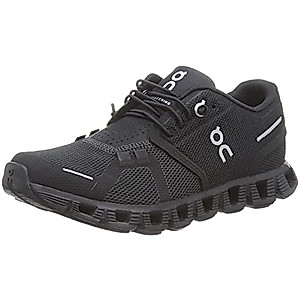 ON Women's Cloud 5 Running Shoes, All Black, 9.5