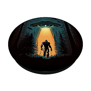 Funny Aliens UFO Bigfoot Sasquatch Conspiracy PopSockets Swappable PopGrip