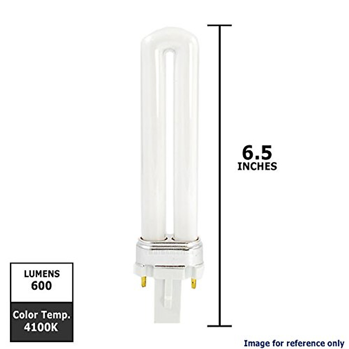 SYLVANIA 20305 - CF9DS/841/ECO - 9 Watt CFL Light Bulb - Compact Fluorescent - 2 Pin G23 Base - 4100K -